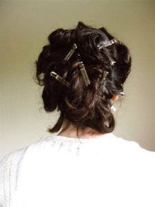 How to Pin Curl Long Hair – Black Spruce Hound